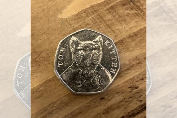 Rare 50p coin being sold by Warrington resident for huge profit