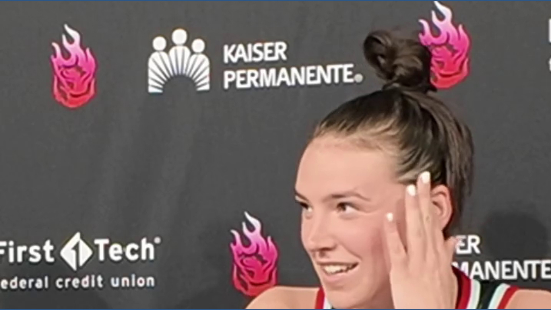 Bridget Carleton reacts to Portland's women's sports fanbase