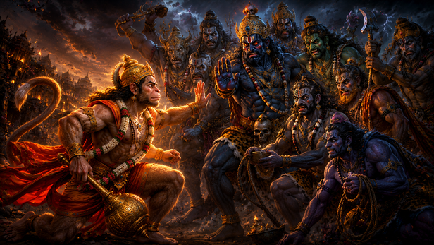 Why Ashtabhairav stopped Hanuman in Kashi