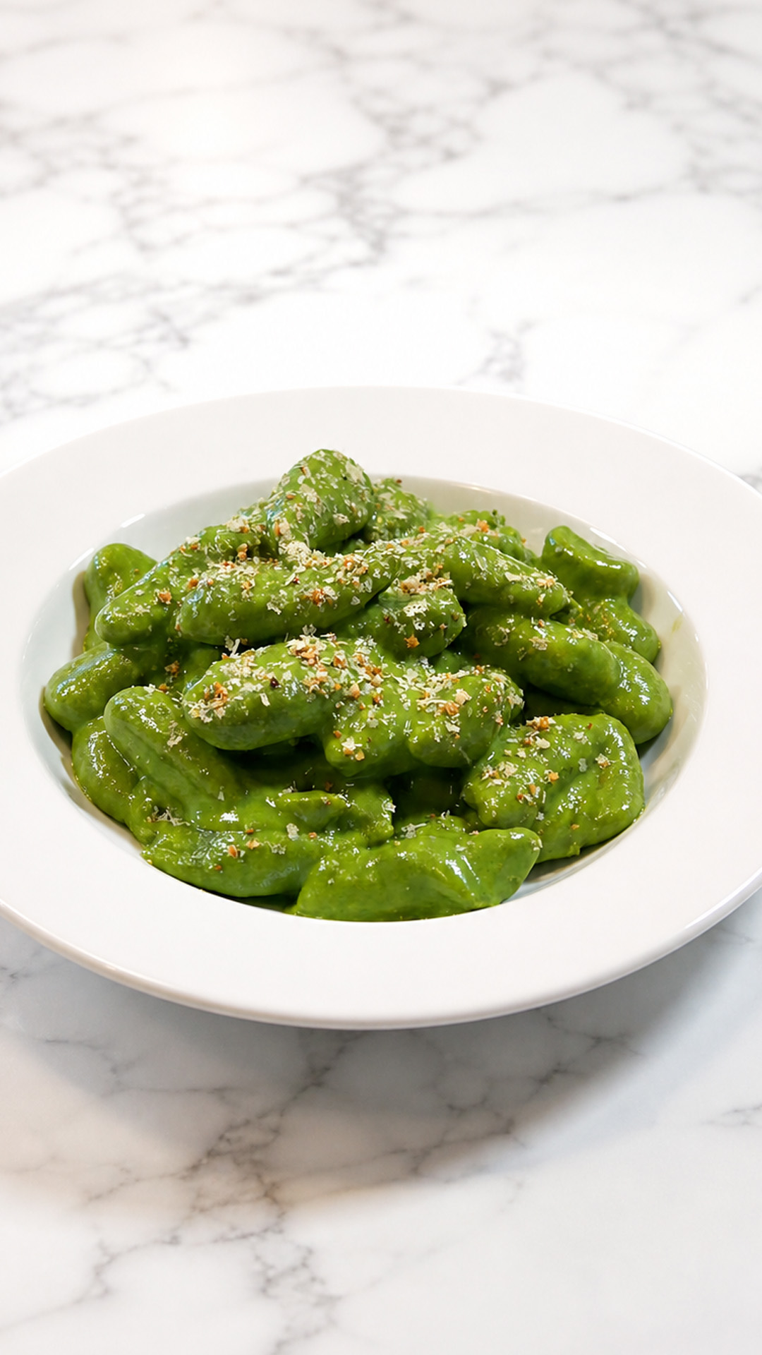 15 minute vegan pasta with fresh spinach pesto