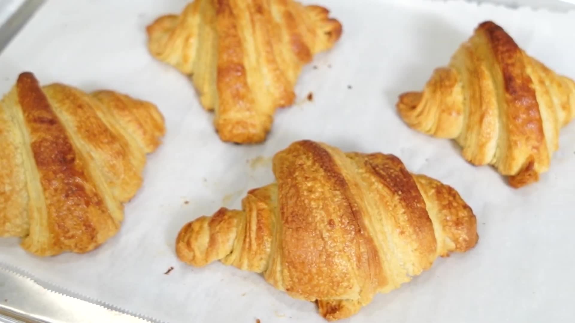 Persistent croissant making attempts in home kitchen