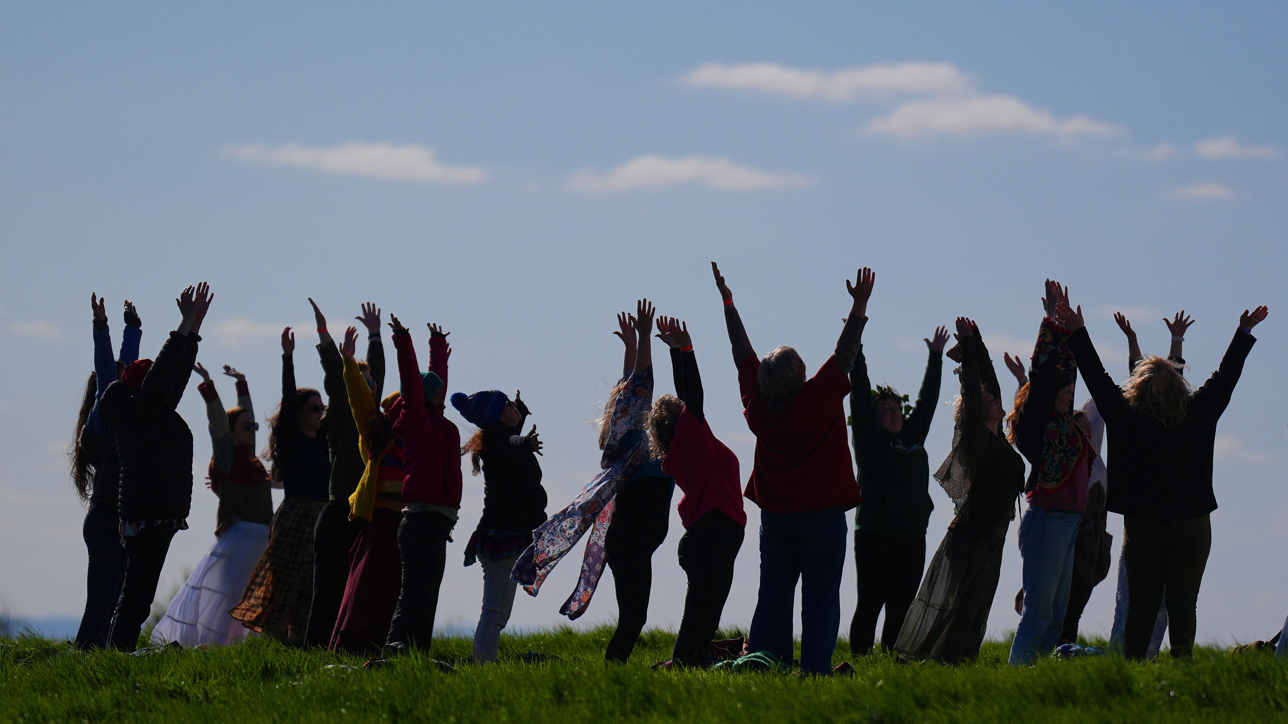 Bealtaine Fire Festival celebrations take place on Hill of Uisneach