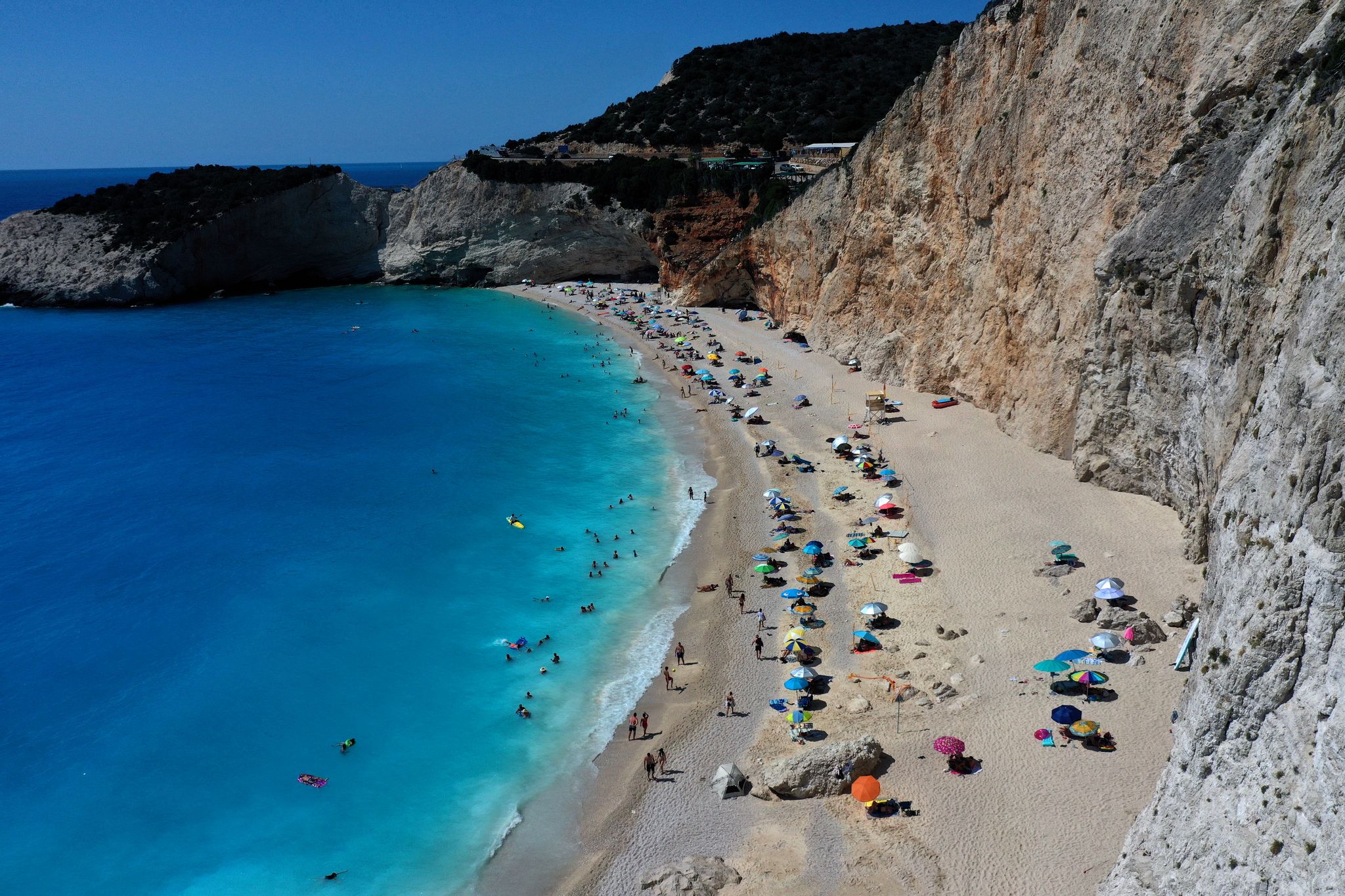 Sea drone packed with explosives strands on Greek holiday island