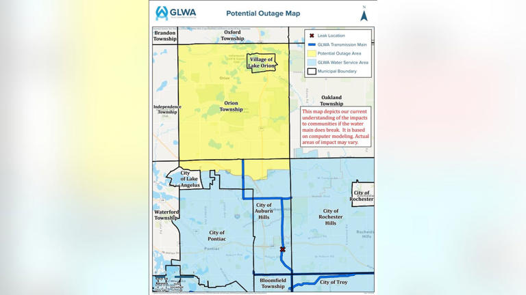 Auburn Hills water main break could leave some Oakland County residents ...