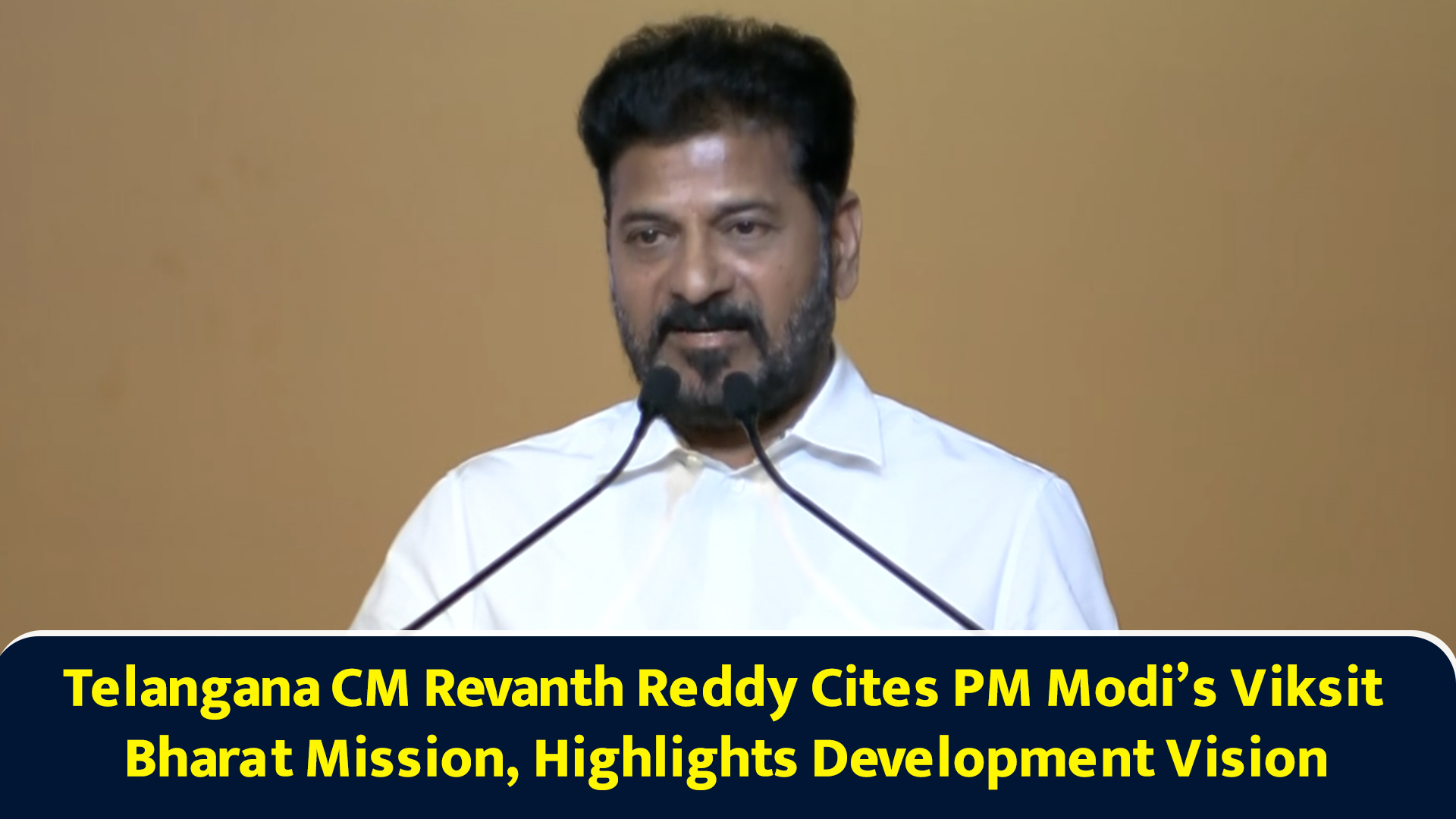 Telangana CM Revanth Reddy cites PM Modi’s Viksit Bharat Mission ...