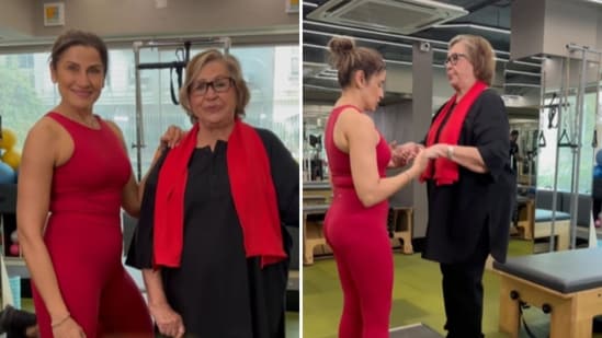 Helen, at 87, demonstrates 5 easy exercises to inspire ageing moms on ...