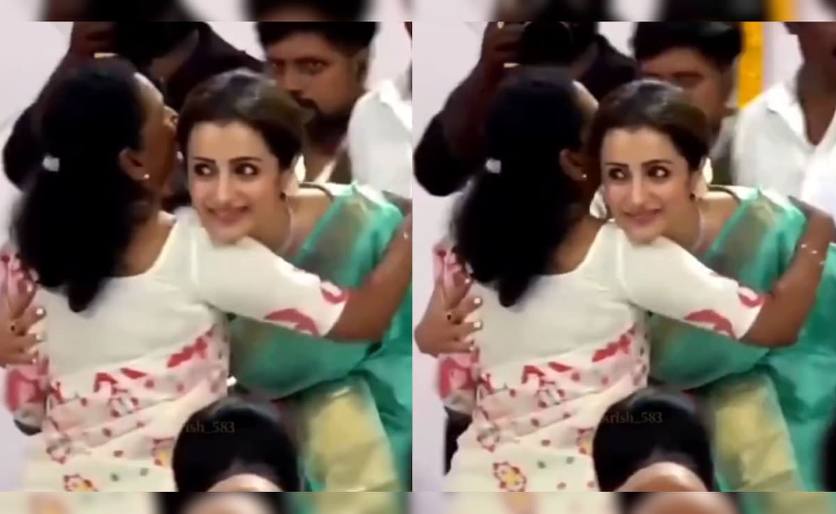 Watch: Trisha Krishnan meets Vijay's mother, hugs her at oath-taking ...