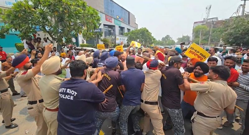 Tension erupts in Punjab's Bathinda as BJP, AAP clash over minister ...