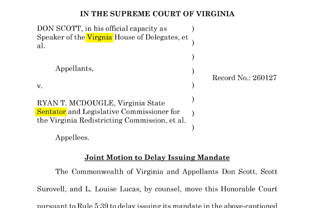 Virginia Democrats roasted over spelling mistakes in redistricting ...