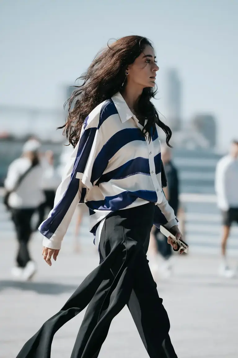 10 blusas de rayas marineras que no ensanchan y elevarán tus looks
