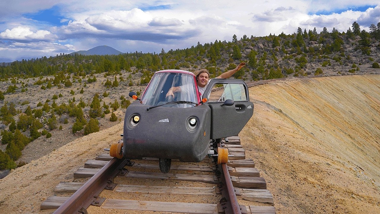 I rebuilt this wrecked rail car to explore abandoned railroads!