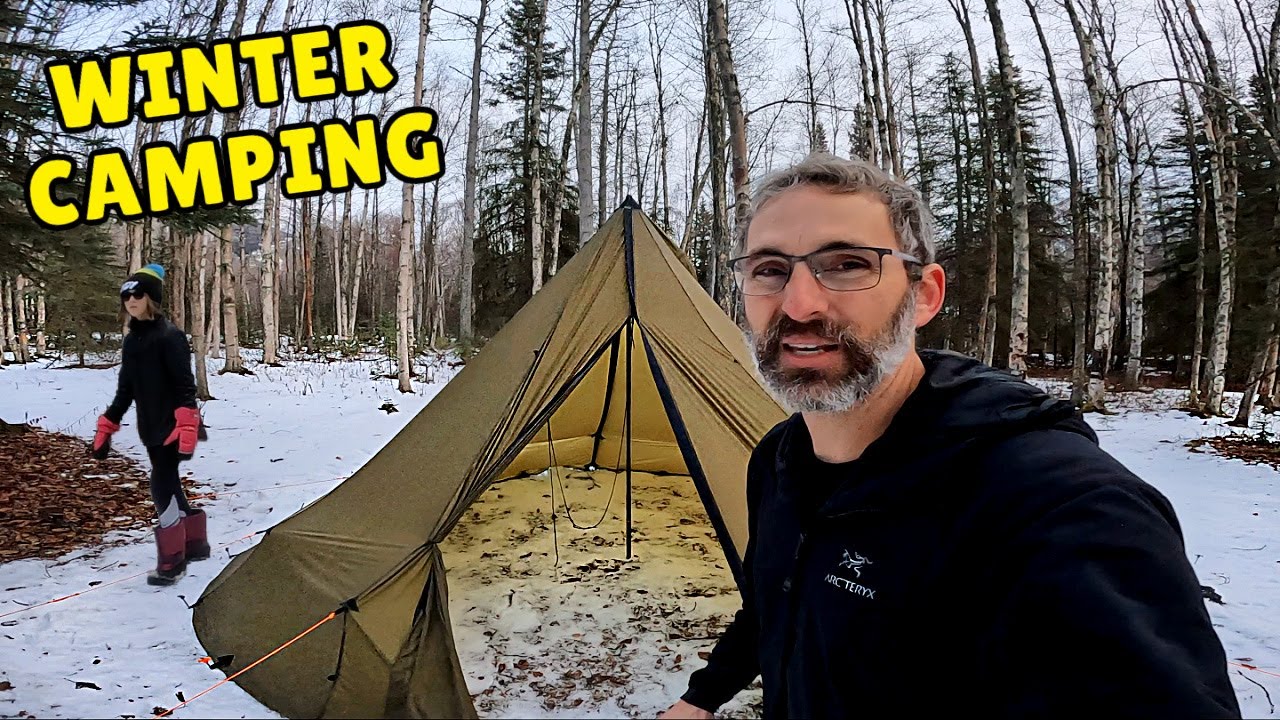 Hot tent family camping in Alaska | Cold weather camping & happy ...