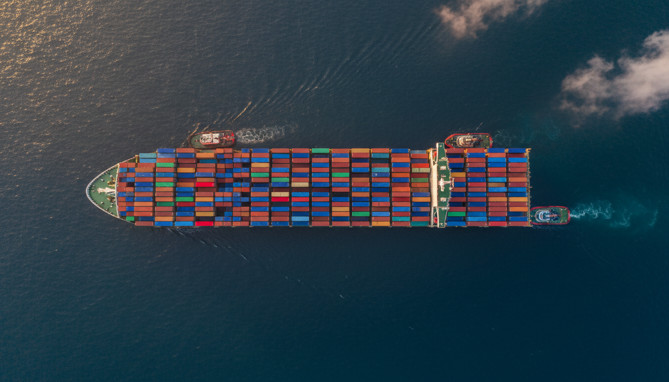 The colossal scale of modern container ships will astound you