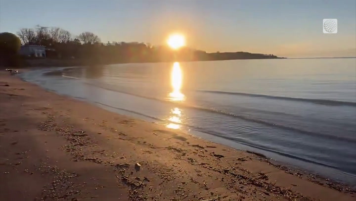 A heartwarming Mother's Day sunrise in Port Stanley, ON