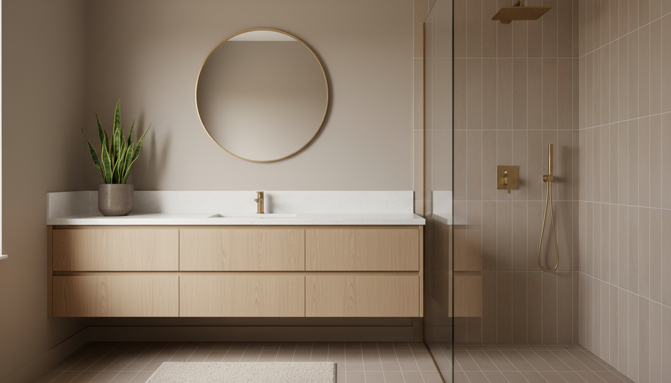 8 bathroom colors designers are using for a calmer, warmer space this year