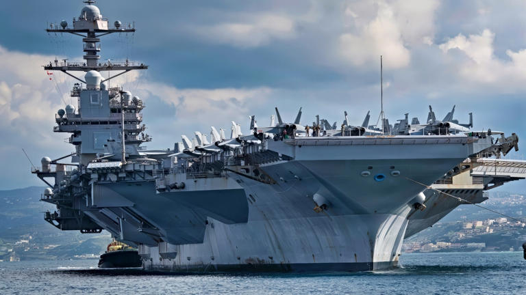 Beaten-up supercarrier: Aircraft carrier USS Gerald R Ford could be out ...