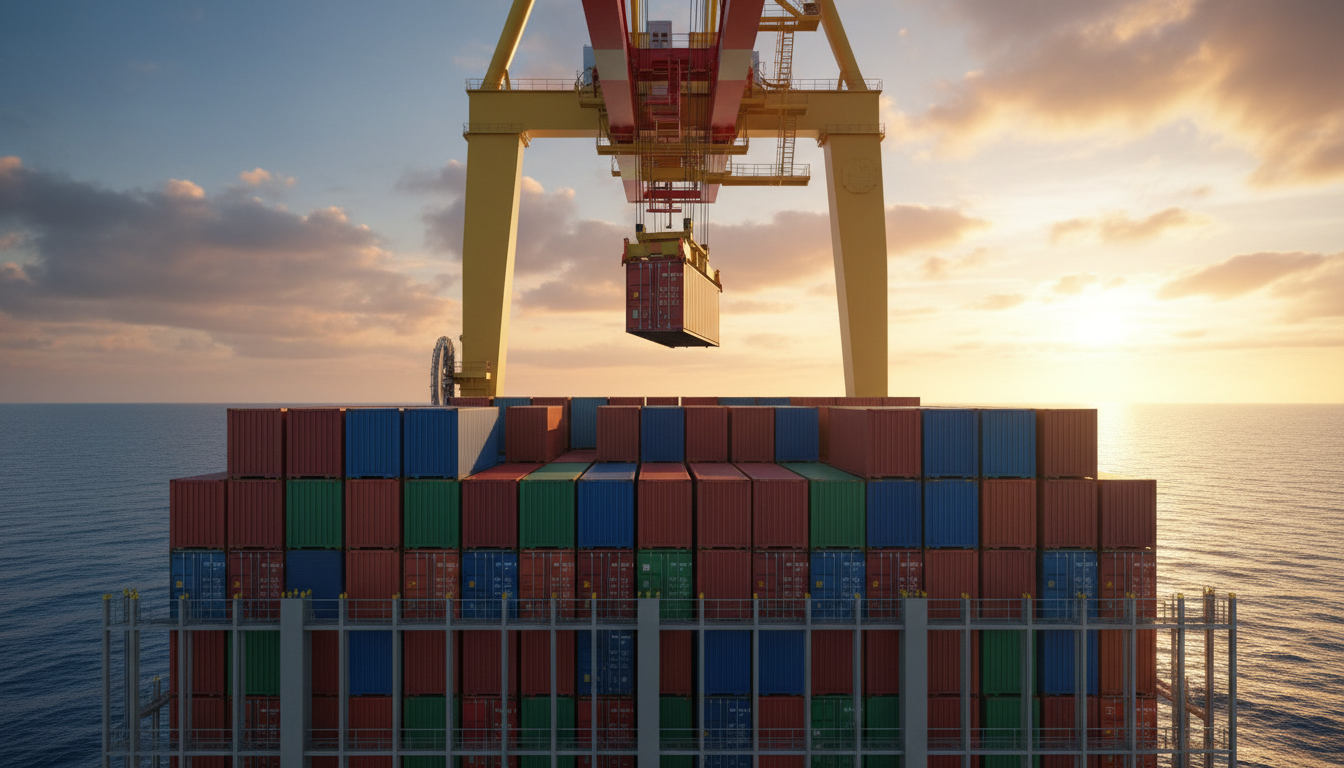 The colossal scale of modern container ships will astound you