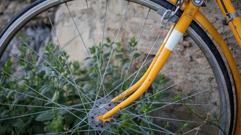 Turn an old bicycle wheel into the most stylish chandelier