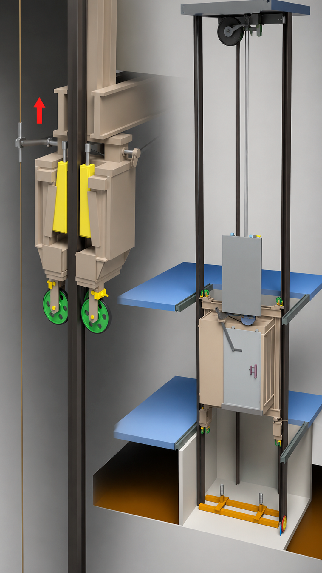 Ever wonder what lifts an elevator?