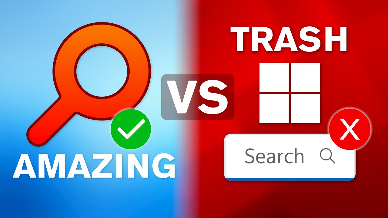Everything search is vastly better than standard Windows search