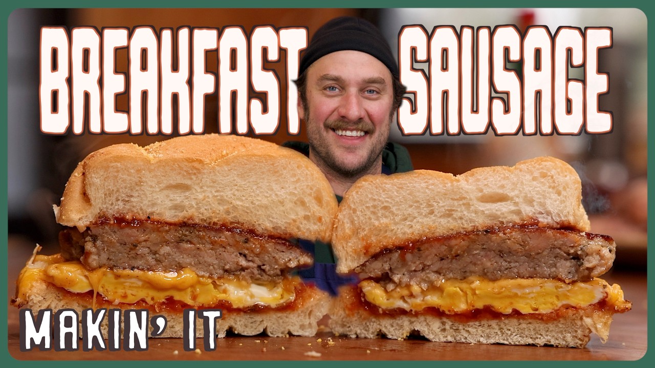 Cook a delicious breakfast sausage sandwich in your kitchen