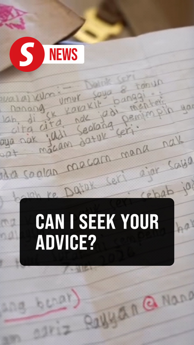 Heartwarming letter to the PM who says he'll reply to Sabah boy sender