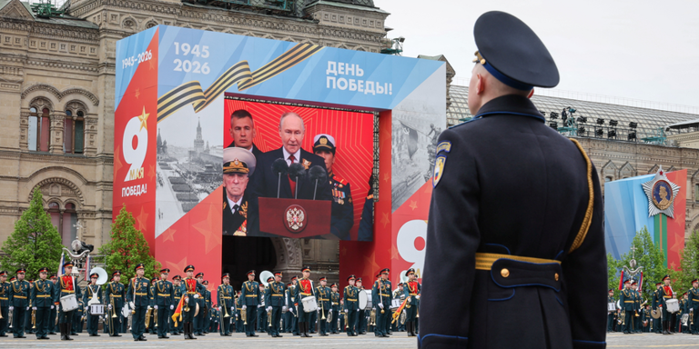 Muted Red Square parade reveals Kremlin strain behind wartime propaganda