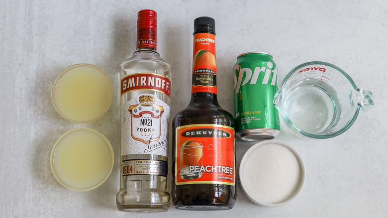 Peachy and sweet white tea shots recipe