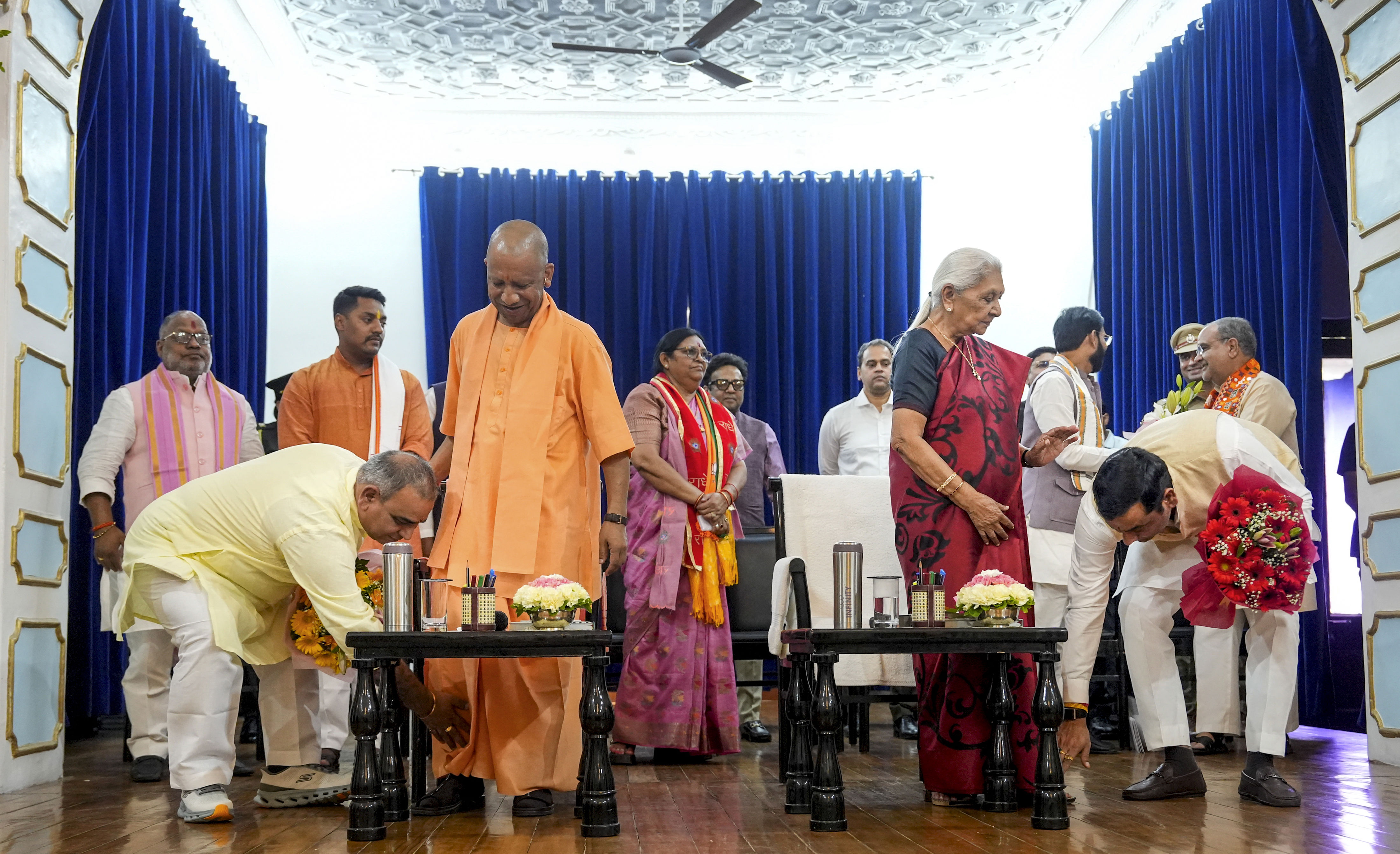 Yogi cabinet 2.0: BJP workers celebrate Somedra Tomar's elevation in UP ...
