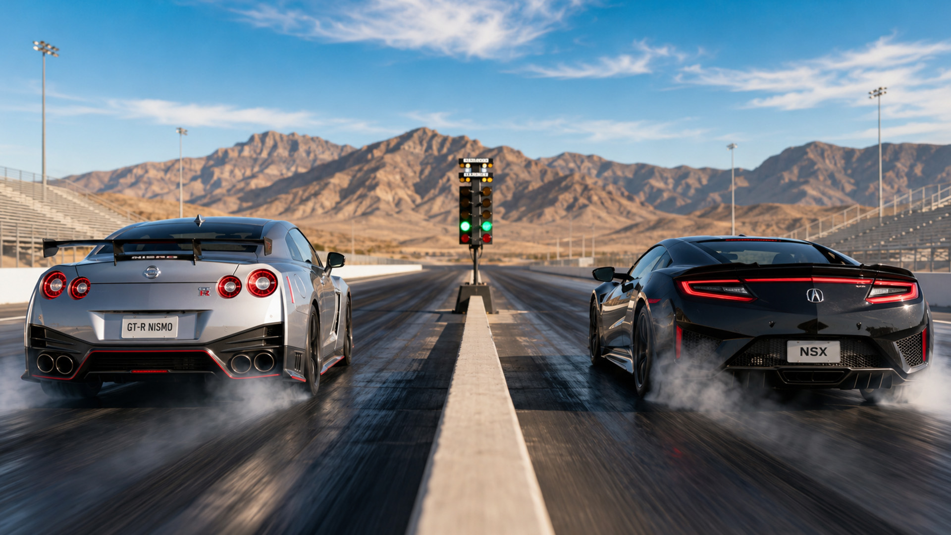 Acura NSX faces Nissan GT-R NISMO drag race