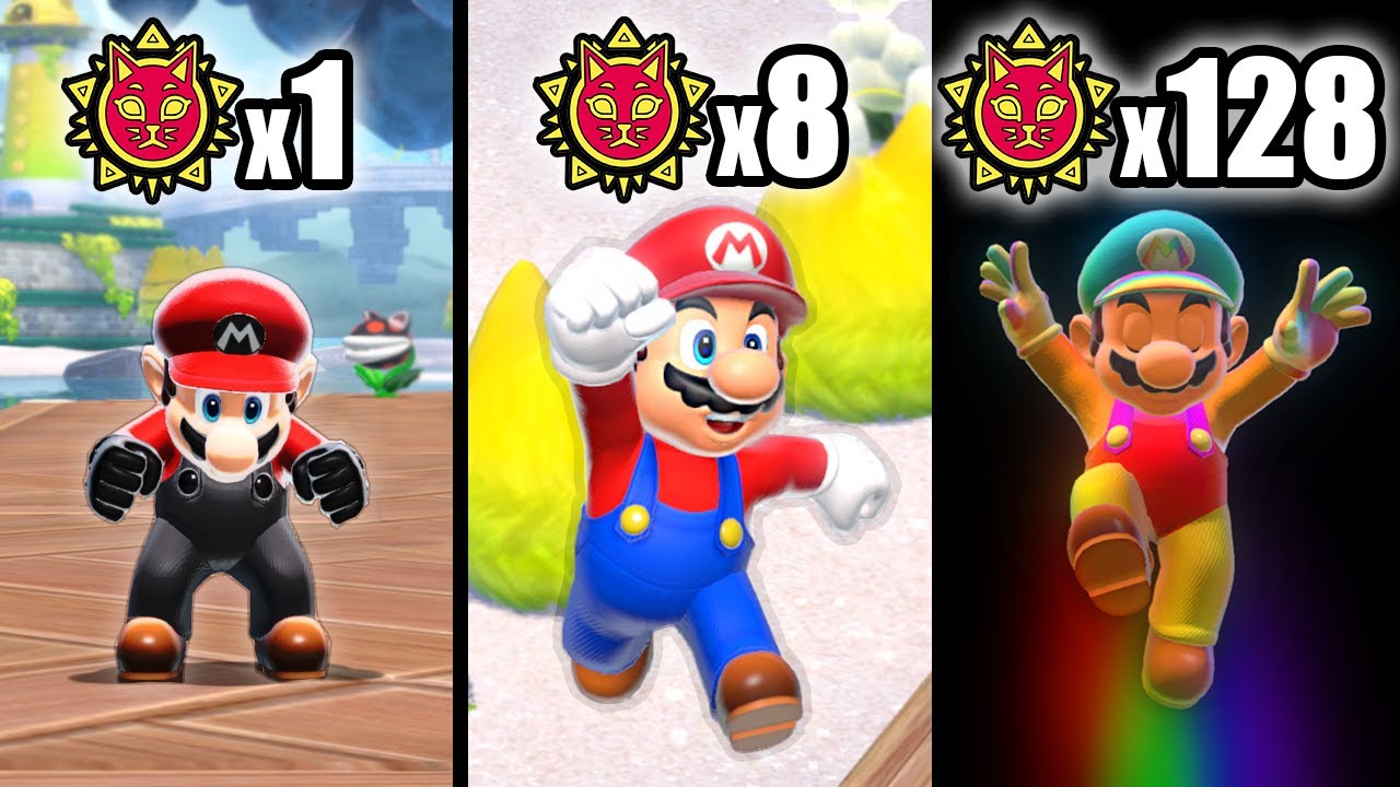 Mario jumps significantly higher with every shine collected in Bowser's ...