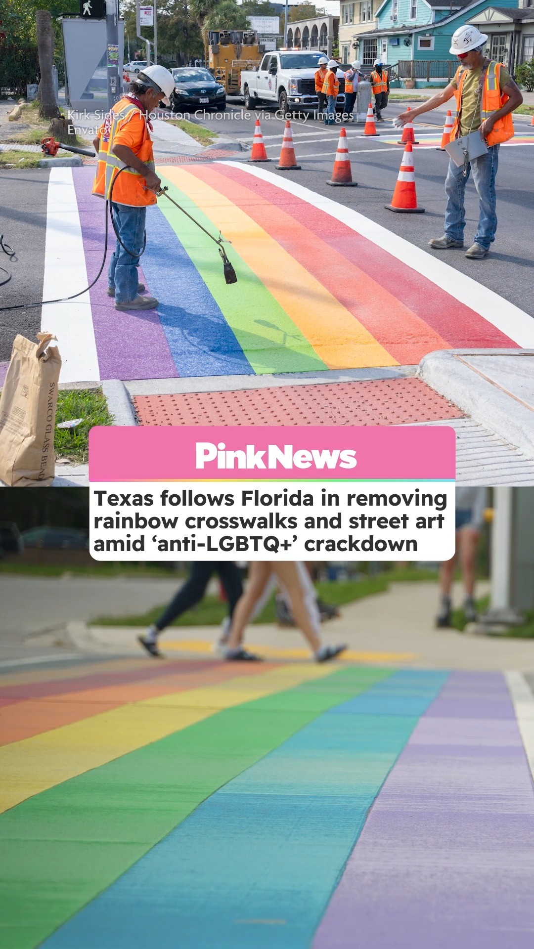Gov. Abbott orders Texas cities to remove rainbow crosswalks, sparking ...
