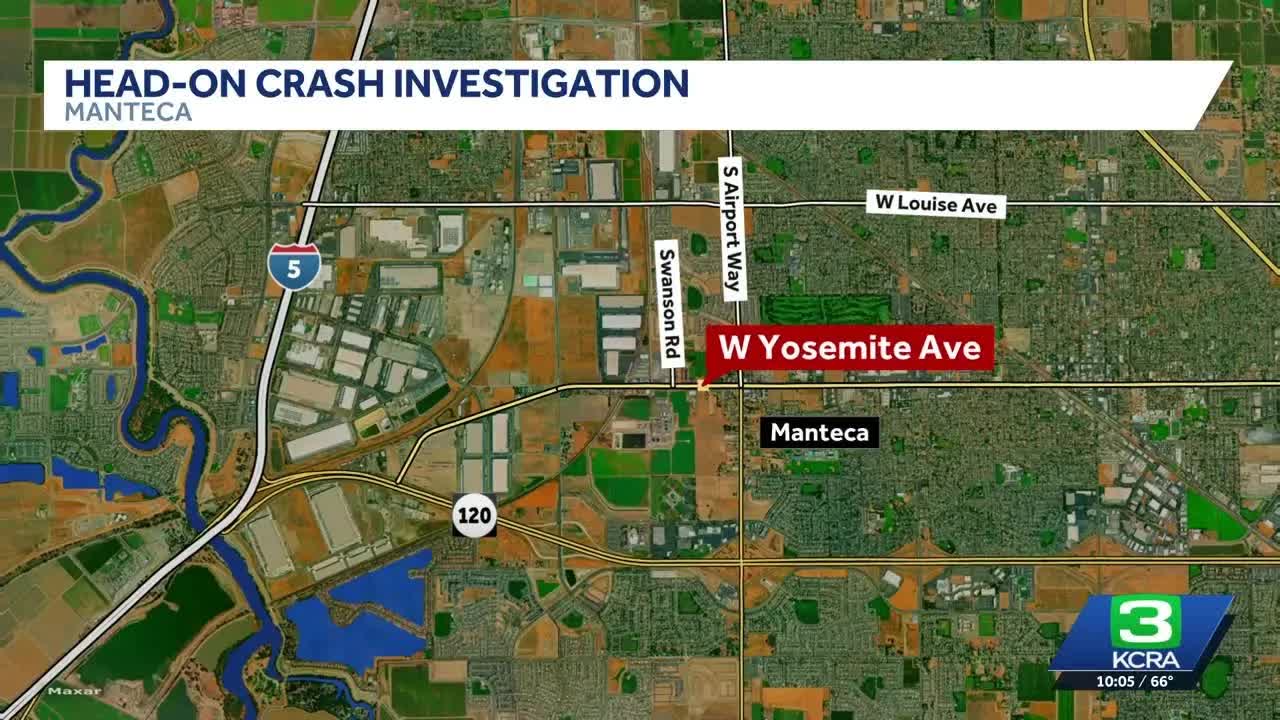 Two injured in Manteca head-on crash