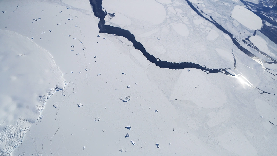Hidden ice shelf channels found to speed Antarctic melt