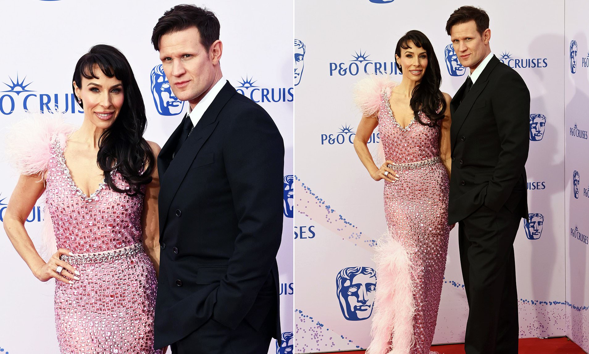Matt Smith is supported by glamorous sister Laura Jayne at BAFTA TV Awards