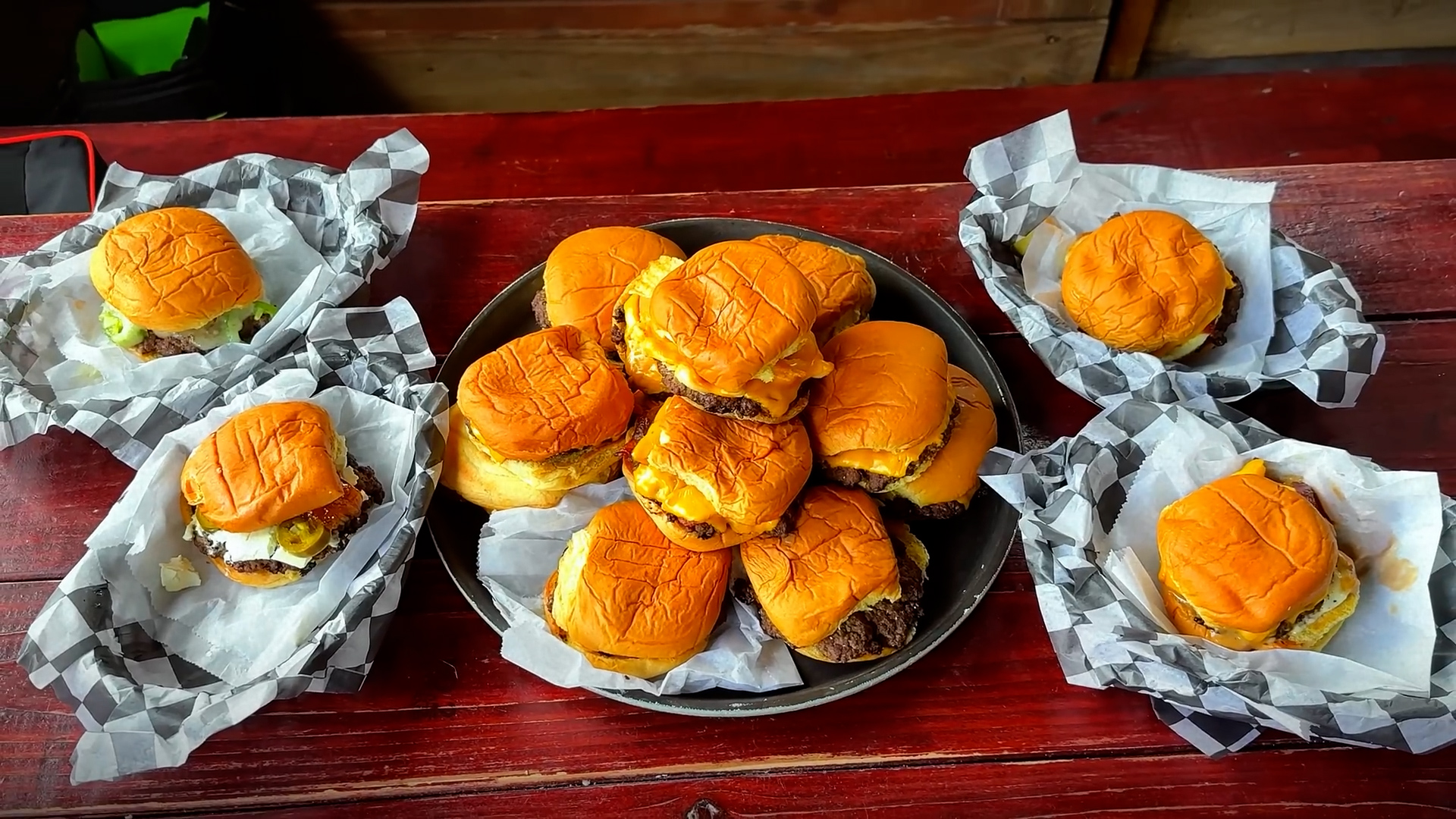 Man attempts to beat burger record by eating 16 burgers in one sitting