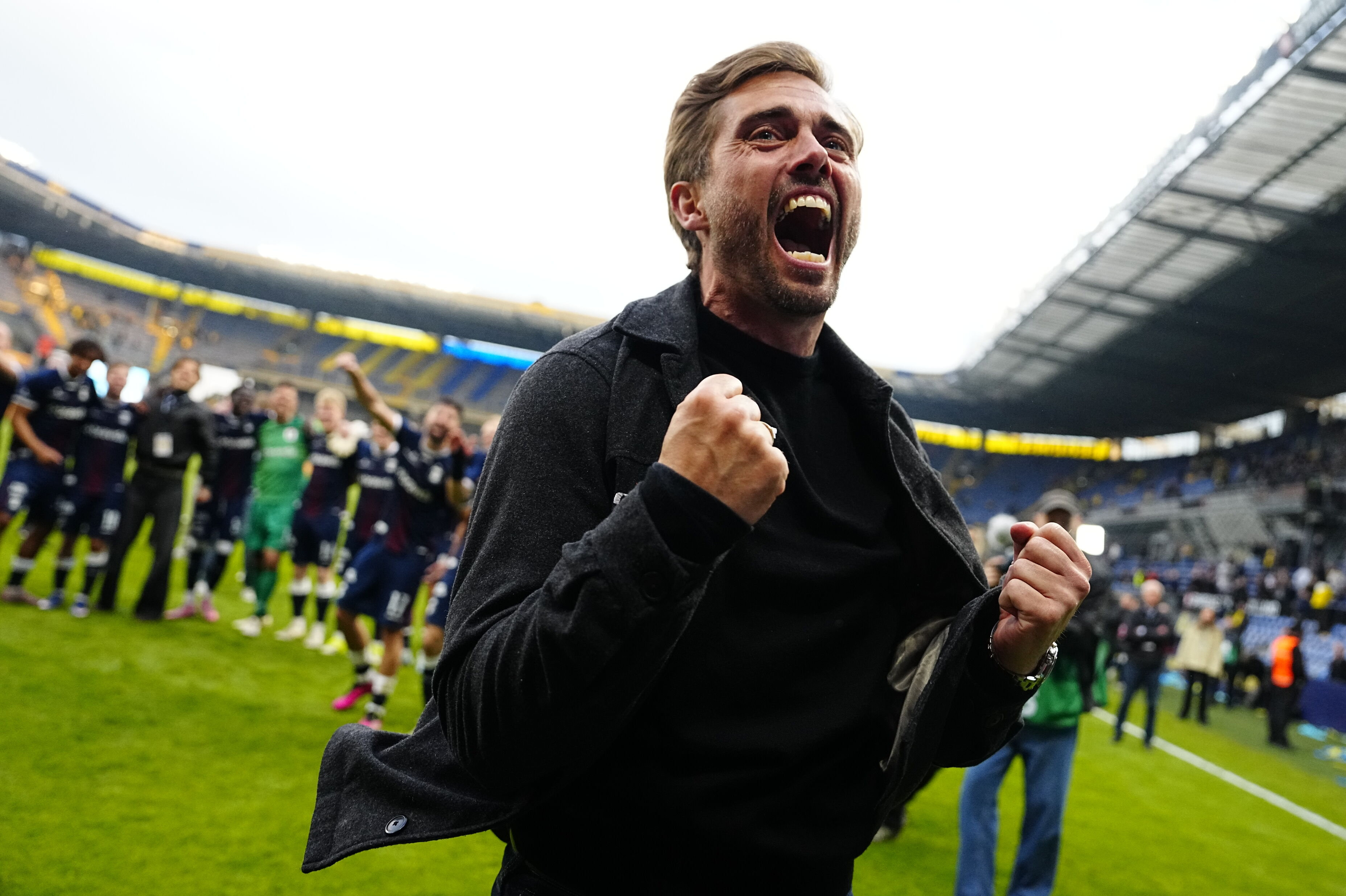 AGF hyldes som dansk mester på Aarhus Rådhus