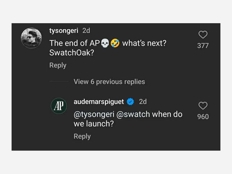 Swatch x Audemars Piguet 'Royal Pop' collaboration officially here