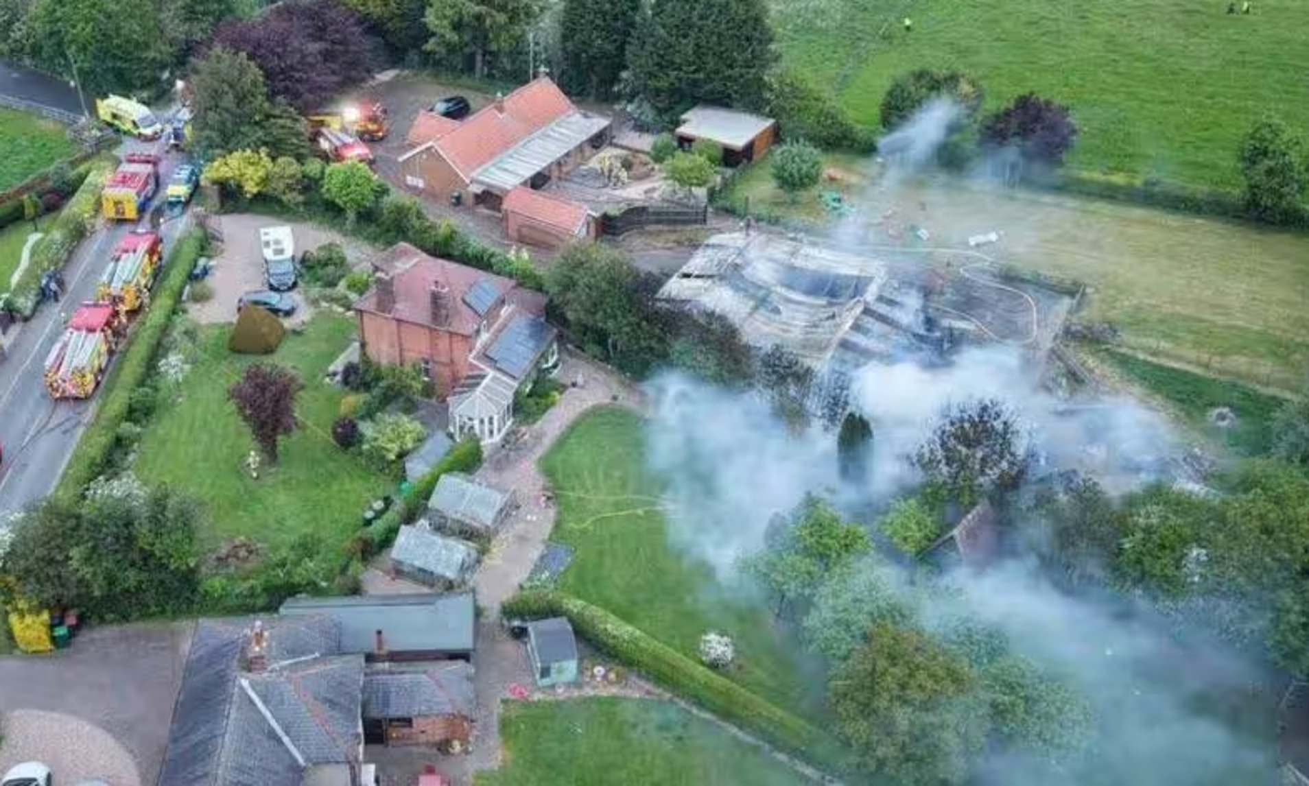 Man, 91, dies in bungalow garage fire after neighbours heard loud ...