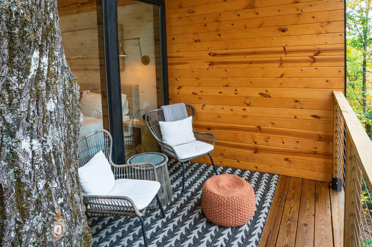 This tree house Airbnb is built around a living tree in South Carolina ...