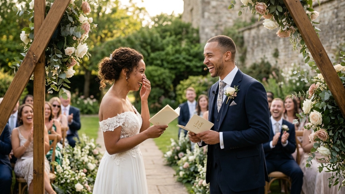 20 funny wedding vows the bride and groom said that sparked a laughing fit
