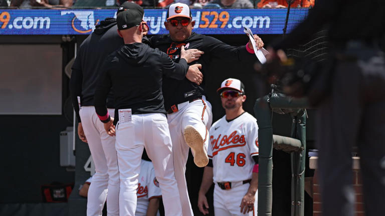 Orioles infield coach Miguel Cairo ejected after challenge denied