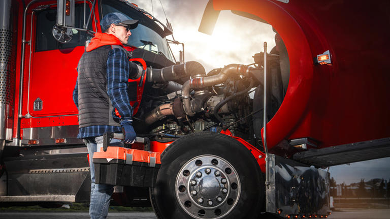 Here's what a wet kit on a semi truck does