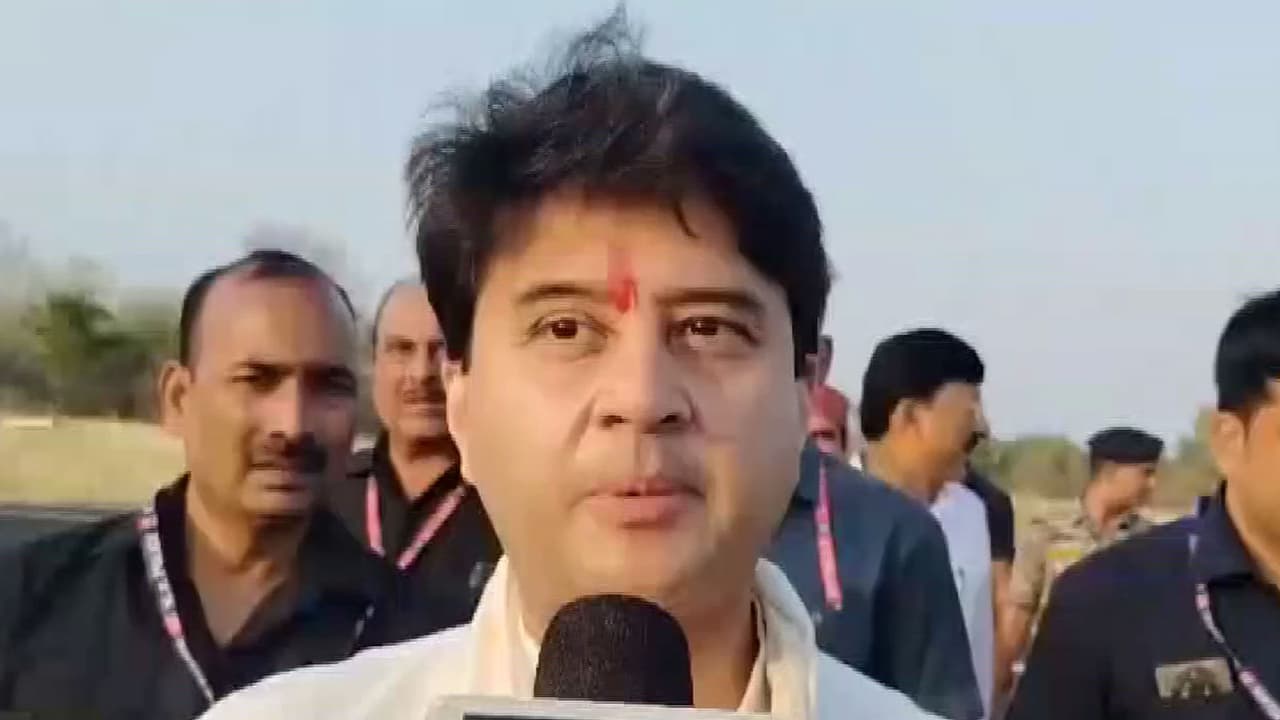 Scindia hails 'triple-engine govt' at Adani Cement unit launch in Guna