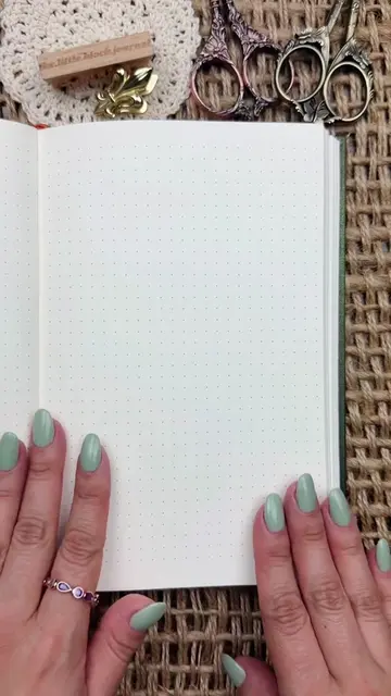 Layering vintage scrapbook pages for relaxing journal ASMR