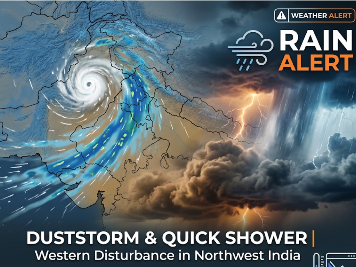Rain alert weather forecast: Duststorm & quick shower, western ...