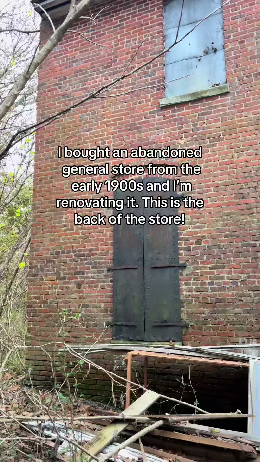 This is the back of my 1900's abandoned general store!