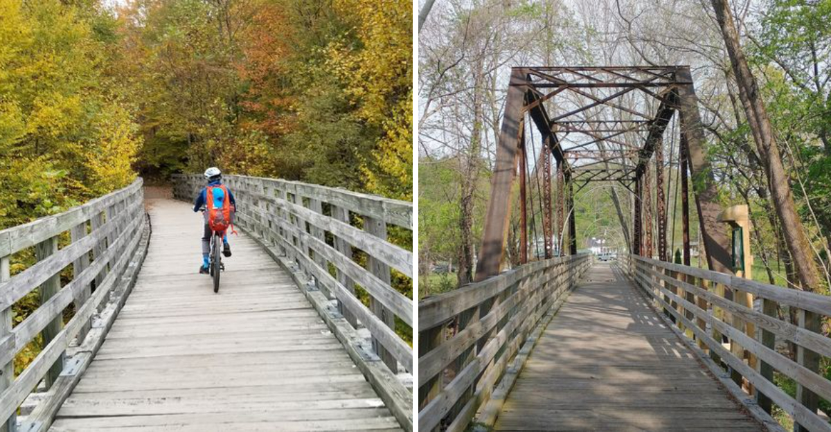 The 34-mile Virginia rail-trail where you can walk, bike, or run under ...