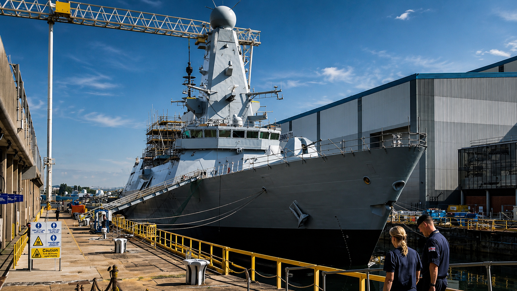 HMS Daring: Complex refurbishment returns destroyer to Royal Navy service