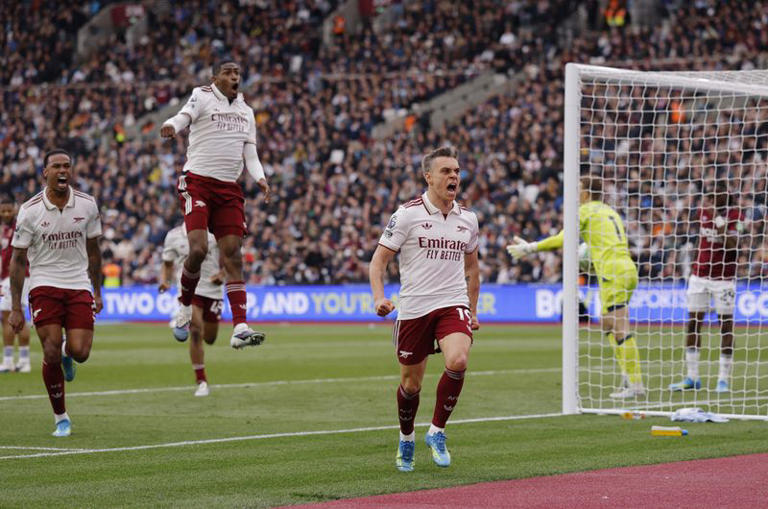 Soccer - Trossard secures vital win for Arsenal at West Ham